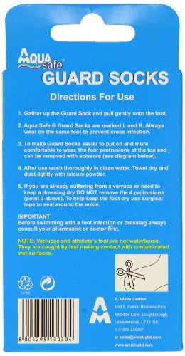 AquaSafe Verruca Guard Socks for Swimming - Medium - Size 3-5 | Online ...